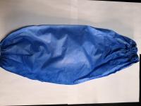 China PE Coated Reinforced SMS Medical Arm Sleeves Breathable Blue Color Anti - Liquid for sale