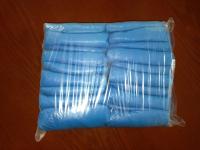 China Heavy Duty PE Plastic Shoe Covers Disposable Polyester Material Waterproof for sale