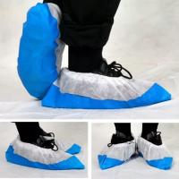 China Half Coated Protective Disposable Shoe Covers Anti - Static For Cleanroom for sale