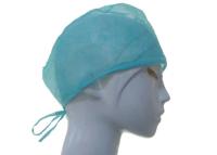 China Breathable Disposable Surgical Caps Polyproplene Non Absorbent With Ribbons Tie for sale
