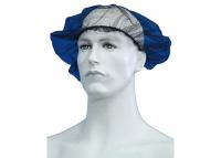 China Comfortable Disposable Head Cap Nylon Net 21 Inch With Two Adjustable Ties Bands for sale