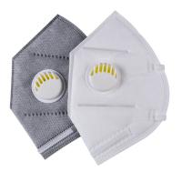 China White Color Folding FFP2 Respirator Mask Hanging Ear Type For Public Place for sale