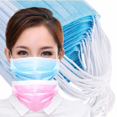 China Public Places Disposable Breathing Mask , 3 Ply Non Woven Face Mask for sale