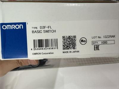 China D2F-FL Omron 1A Basic Switch 15.8mm Footprint High Precision For PCB Or Panel Mount for sale