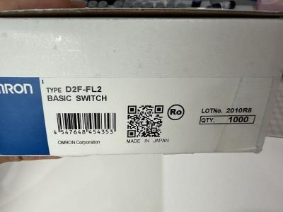 China D2F-FL2 Omron 1A Basic Micro Switch Low Operating Force 0.74 N Hinge Roller Lever PCB Terminals for sale