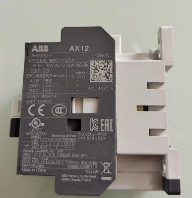 China AX12-30-01-80 ABB Ac contactor Compact AC control solution Small and medium sized motors load control for sale