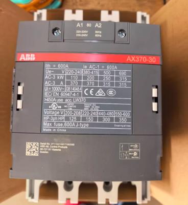 China AX370-30 ABB Ac contactor Small medium sized motors load control for sale