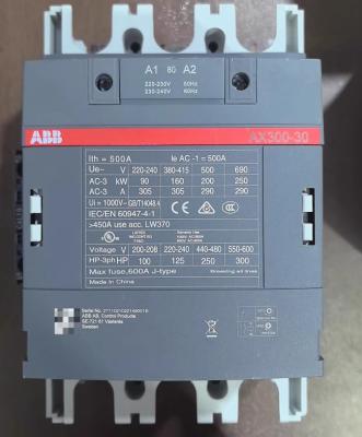 China AX300-30 ABB Ac contactor Small medium sized motors load control for sale