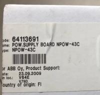 China NPOW-43C ABB High Efficiency Power Supply Module AC 800M systems delivering reliable 24V DC power for sale