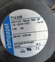 China 7114NHR Ebmpapst 24V DC Axial Fan for Industrial Cabinet Cooling Systems for sale