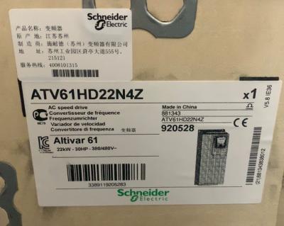 China ATV61HD22N4Z Schneider Electric Original Altivar 61 Series 22kW Variable Speed Drive Industrial Fan Pump Applications for sale