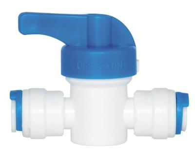 China 1/4 Inch and 3/8 Inch Quick-Fit Hand Valve Water Filter Connectors - No Soldering Required for sale