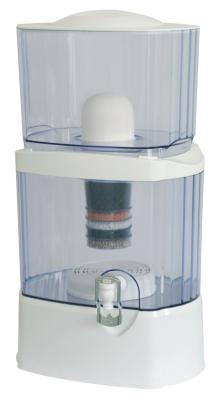 China 24L 5-Stage Water Purification Pot with GS/CE/CB Certification - Food Grade PP AS Mineral Water Filter System for sale
