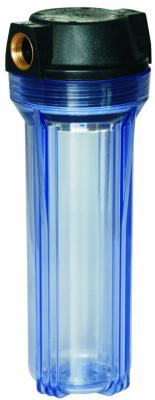 China 10 Inch RO System Carbon Water Filter Housing AS Material FDA Standard with 1/4