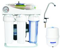 China Home Auto Flush 50-100GPD Reverse Osmosis Water System with 3.2G Tank and 6-Stage UV Filtration for sale