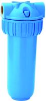 China Food Grade 10 Inch Water Filter Housing with 1/4 Inch Brass Thread Fitting for Home Water Purifier for sale