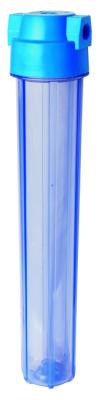 China Double Ring Air Release Activated Carbon Water Filter Housing 20 Inch AS Material for sale
