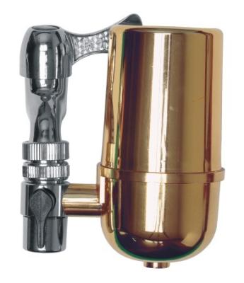 China Golden Electroplated Kitchen Faucet Water Filter with Sand Removal - 61×34×30cm Package Size, 80°C Max Temperature for sale