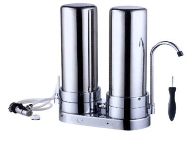 China KK-SA2 Stainless Steel 2-Stage Water Filter Housing 10inch with 10000L Capacity and 5L/Minute Flow Rate for sale