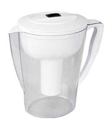 China KKBP-100YAB White 2.5L Water Pitcher with Food Grade Plastic Filter - 1.3kg Weight Capacity for sale