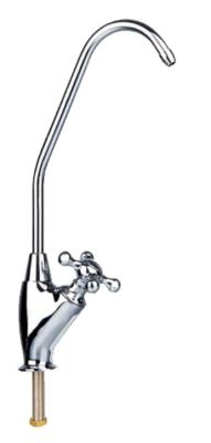 China Znic Chrome Gooseneck Kitchen Faucet for RO System - Brass Body with 3-Year Warranty and Single Handle Design for sale