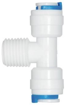 China White Plastic Quick Connect Water Fittings 1/4