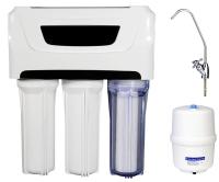 China 5 Stage 50GPD Reverse Osmosis Water Filtration System Whole House 110V Pump Plastic Tank for sale