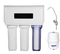 China 10 Inch 5 Stage Reverse Osmosis Water Filter System 50GPD with Stainless Steel Tap and 3.2G Tank for sale