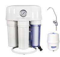 China White Plastic 6 Stage Reverse Osmosis Water Filtration System 75 GPD with PP T33 COPTIRE Membrane for sale