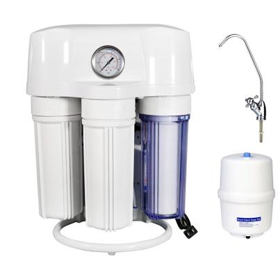 China White Plastic 6 Stage Reverse Osmosis Water Filtration System 75 GPD with PP T33 COPTIRE Membrane for sale