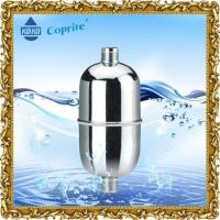 China 1/2 Inch Chrome Shower Head Filter with KDF/Carbon Media for Hard Water Treatment 4-80°C Range for sale