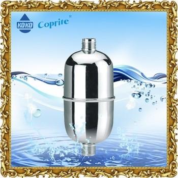 China 1/2 Inch Chrome Shower Head Filter with KDF/Carbon Media for Hard Water Treatment 4-80°C Range for sale