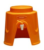 China Orange Countertop Filtered Water Dispenser Non Electric Manual Water Purifier for 3-5 Gallon Bottles 290x290x265mm for sale