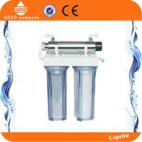 China 10-Inch UV Water Purifier System with 2-Stage Filtration PP+CTO and 6W UV Light for Household Use for sale