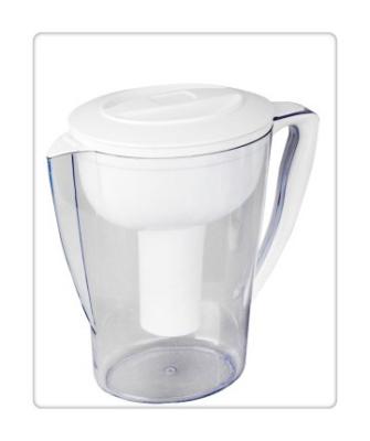China 2.5L Alkaline Water Filter Pitcher with pH 8.5-9.4 Balance and 40 Gallon Filter Capacity for sale