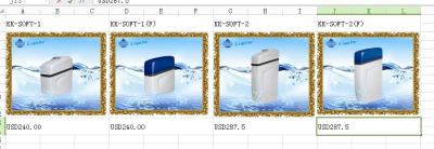 China KK-SOFT-1 Electronic Water Softener with 12.5L Resin Volume and 1017 Plastic Tank for Household Use for sale