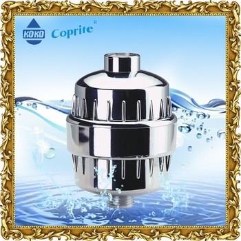 China Chrome Shower Head Filter for Hard Water with KDF/Active Carbon - 1/2
