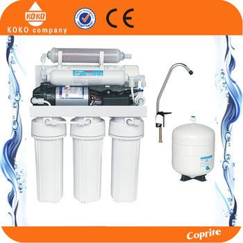 China 6 Stage Reverse Osmosis Water Filter System with Auto Flush - 50/75/100 GPD Capacity & 3.2 Gallon Tank for sale