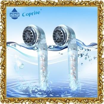 China Negative Ion Shower Head Hard Water Filter with 12,000 Gallon Capacity and 4-80°C Temperature Range for Chlorine Removal for sale