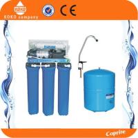 China 100-200 GPD Commercial Reverse Osmosis Water Filter System Auto Flush 20 Inch for sale