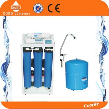 China 20 Inch Blue Reverse Osmosis Water Filtration System 100-2400GPD with Digital Display for sale