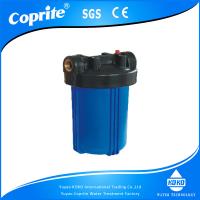 China 10 Inch Big Blue Water Filter Housing with Brass Thread 1/4 Inlet Port 125PSI for sale