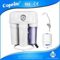 China White 5 Stage Reverse Osmosis Water Filtration System 50GPD Auto Flush with 3.2G Pressure Tank Steel Shelf for sale