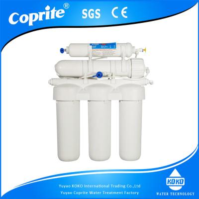 China Manual Flush Undercounter 5-Stage UF Water Filter System with 0.01μm Membrane and Double O-Ring Seals for sale