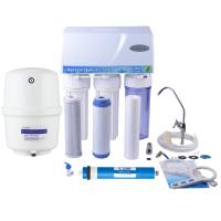 China 5 Stage Reverse Osmosis Water Filtration System 50 GPD Under Sink RO Filter with Pump for sale