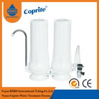 China 10 Inch White Two Stage PP CTO Countertop Water Filter System 1500 Gallons for sale