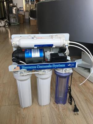 China 5 Stage 50GPD Reverse Osmosis Water Filtration System Under Sink Manual Flush with 1-2 Year RO Membrane for sale