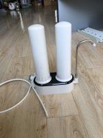 China Two Stage Countertop Water Filter 8-125PSI Removes Chlorine Heavy Metal Adds Minerals for sale