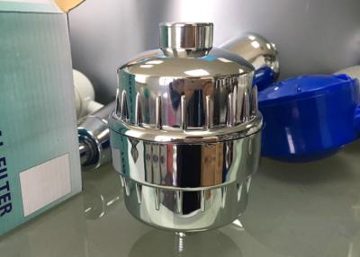 China High Output Universal Shower Head Chlorine Filter Purify Water Chrome Plated Finish for sale