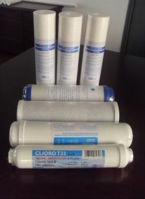 China Post Carbon T33-02 Drinking Water Filter Cartridge 6 Stage 5 Micron for House Pre Filtration for sale
